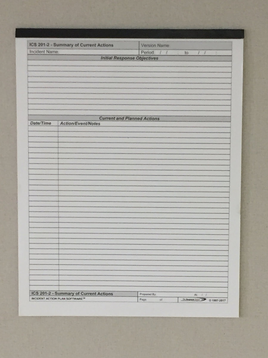 ICS Form Wall Charts - Initial Response – TRG Store