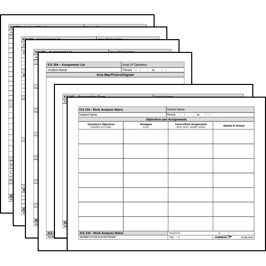 Incident Command Tactical Worksheets